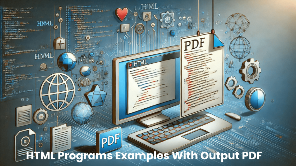 HTML Programs Examples With Output PDF – Get Now 2025!